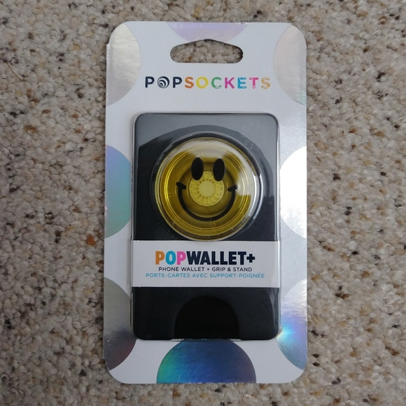 PopSocket | Cell Phones & Accessories | Smiley Popwallet | Poshmark